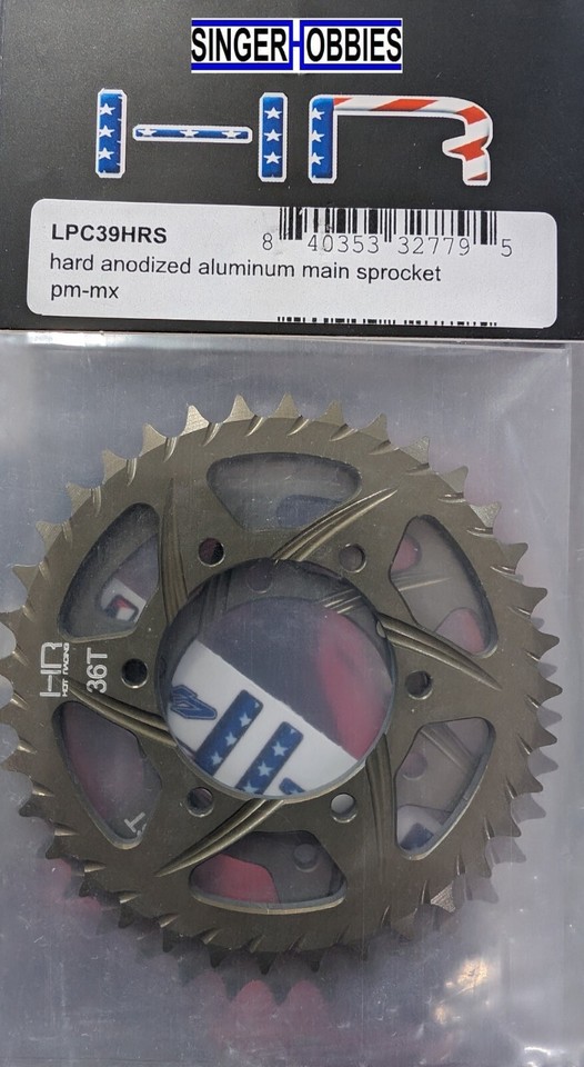 HOT RACING LPC39HRS Hard Anodized Aluminum Main Sprocket Promoto PM-MX ...