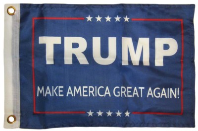 12x18 Trump Make America Great Again MAGA Blue CAR Boat Poly Flag ...