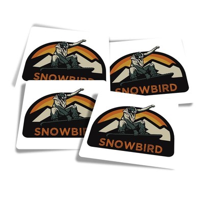 4x Vinyl Stickers Snowbird Snowboard Mountain Logo #61164 | eBay UK