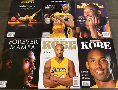Kobe Bryant Magazine Set Of 6NEW ESPN SPORTS ILLUSTRATED La Times ...