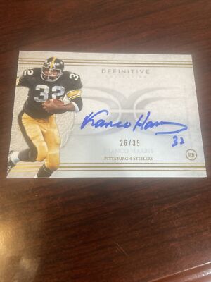 2015 Topps Definitive Franco Harris Auto /35 Autograph On Card Steelers ...