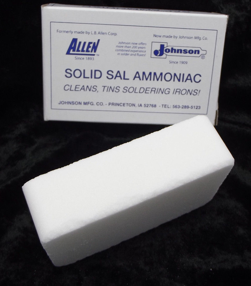 SAL AMMONIAC Stained Glass Soldering Iron Supplies Tinning Block 8 ...