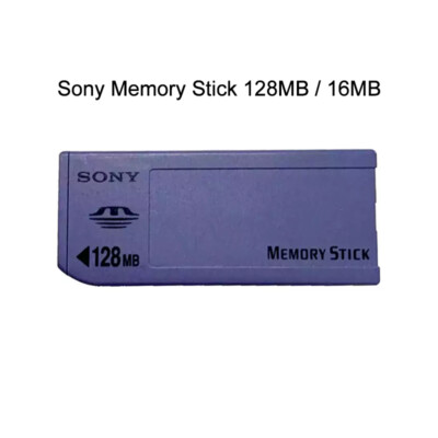 Sony 128MB /16MB Memory Stick MS Card, Long MS, Sony Old Camera/PSP ...