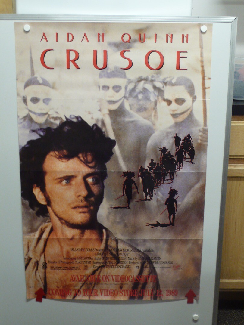 CRUSOE Aidan Quinn ADE SAPARA Elvis Payne HOME VIDEO POSTER 1988 | eBay