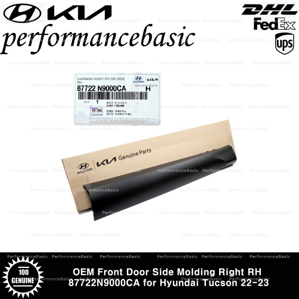 OEM Front Door Side Molding Right RH 87722N9000CA for Hyundai Tucson 22 ...