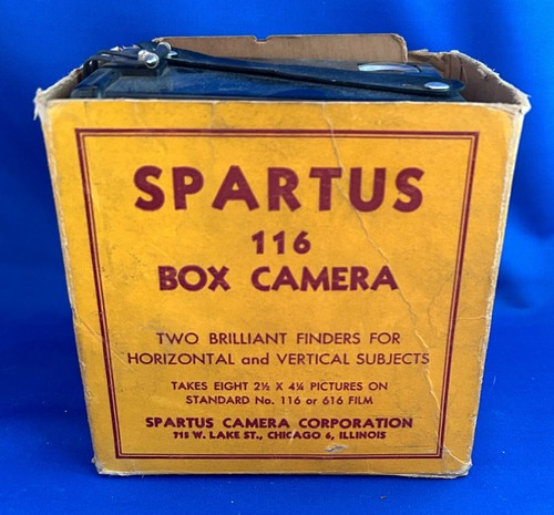 VINTAGE SPARTUS 116 BOX CAMERA in ORIGINAL BOX | eBay