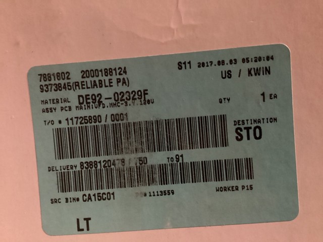 OEM Samsung Main Board De92-02329f Microwave Smh1816s Smh1816w for sale ...