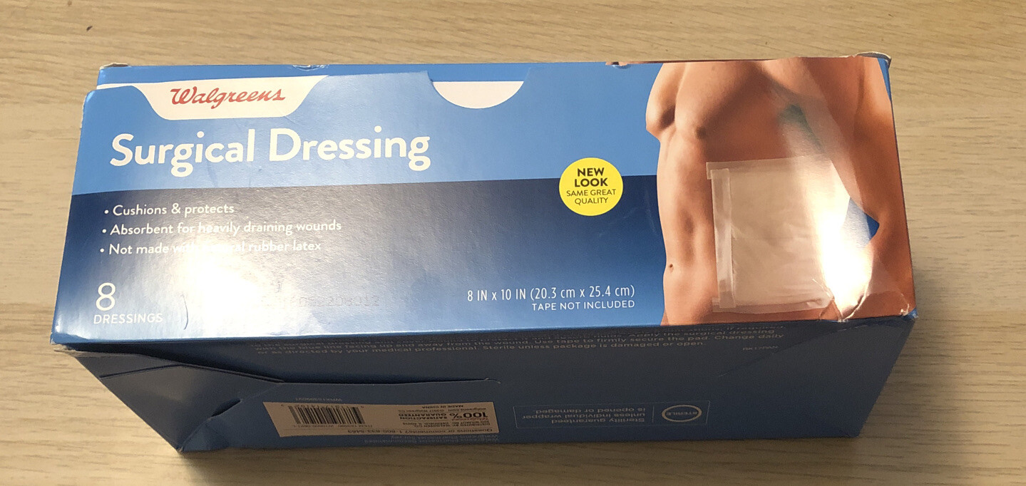 Walgreens Surgical Dressing 8"x10" 8 dressings for sale online | eBay