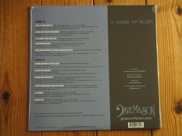 / Dave Mason A Shade Of Blues Barham Productions Inc. Bahm13 | eBay