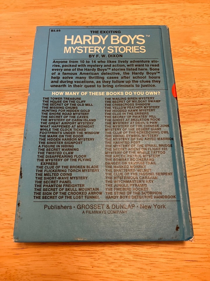 The Hardy Boys 58 The Sting of the Scorpion, matte picture cover 1979 ...