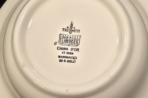 Vintage Triumph American Limoges 22 K Gold Serving Bowl | eBay