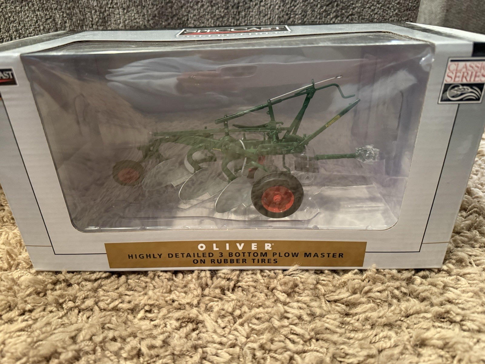 SpecCast Oliver 3 Bottom Plow Master w/ Rubber Tires SCT 422 Diecast | eBay