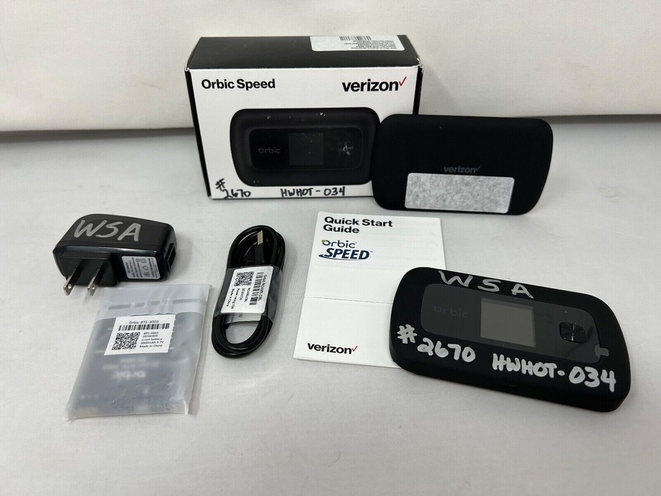 [LOT OF OF 5] NEW ORBIC SPEED RC400L VERIZON 4G LTE PORTABLE WIFI ...