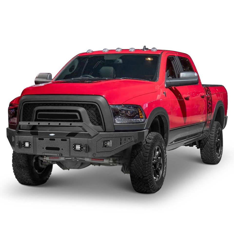 Fit 2015 2016 2017 2018 Dodge Ram 1500 Rebel Front Bumper w/Lights ...