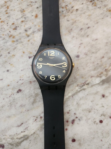 2015 Modern Elegant 40 41mm Swiss Made Swatch Watch Unisex Black w ...