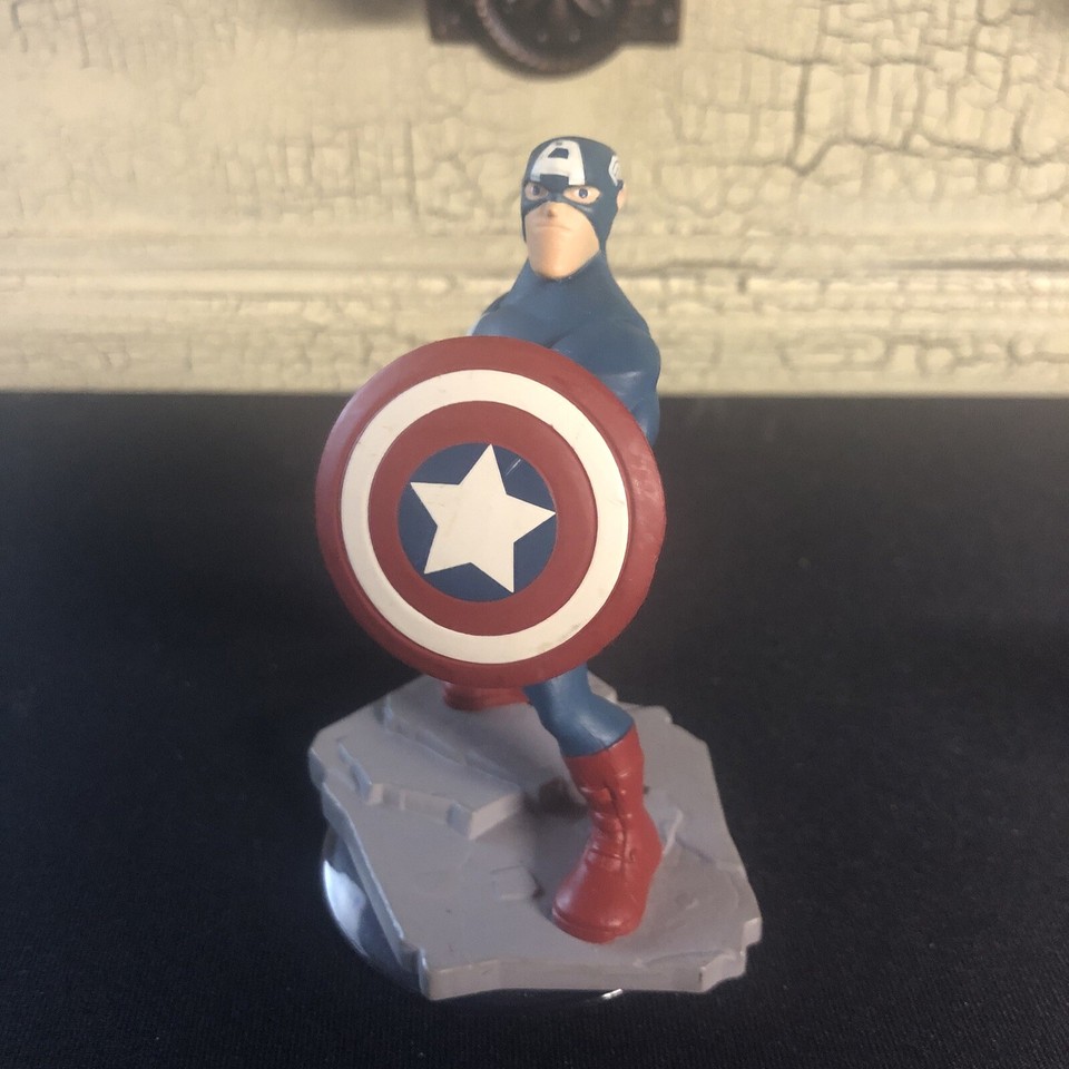 Disney Infinity Captain America W/ Crystal Marvel Avengers WiiU PS4 ...