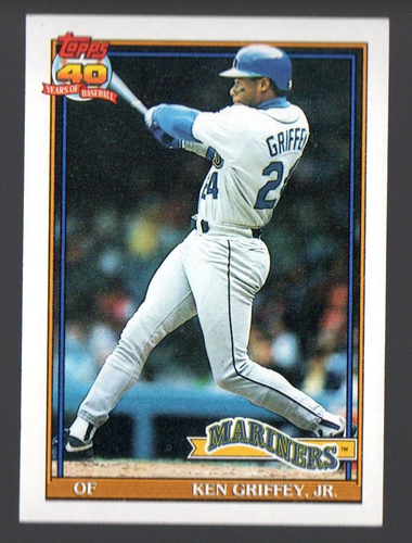 1991 Topps Baseball Card 790 Ken Griffey Jr Mariners Scans 1991 Topps Baseball Card 790 Ken Griffey Jr Mariners Scans