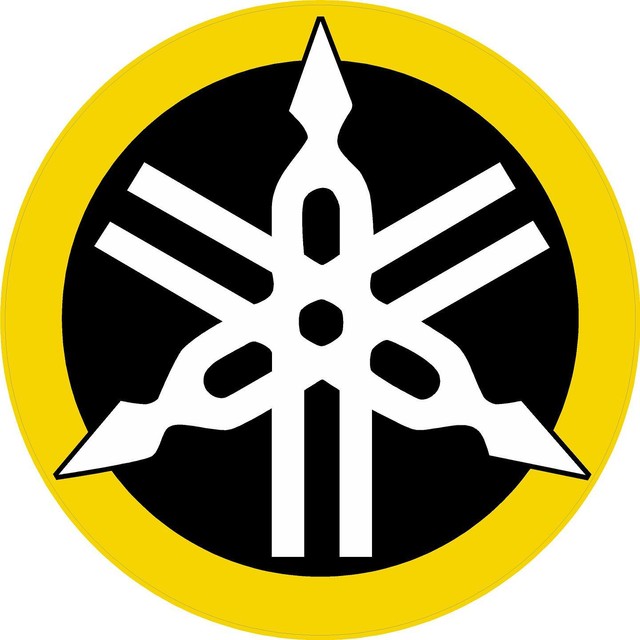 #3243 (1) 3.75" Yamaha Logo Modern Design Sticker Decal LAMINATED R1 R6 ...