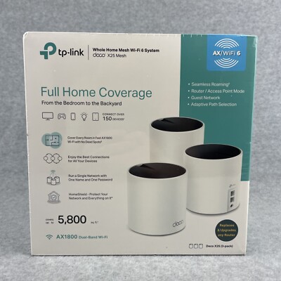 TP-Link - Deco X25 AX1800 Dual-Band Whole Home Mesh Wi-Fi 6 System (3 ...