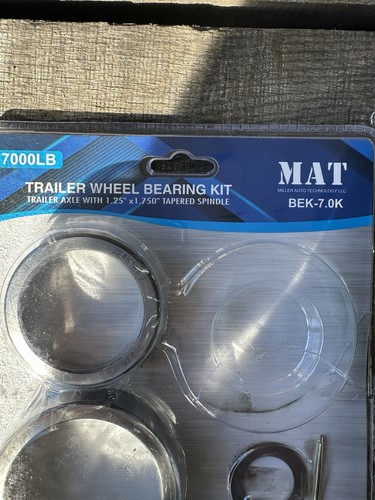 MAT Miller Auto Technology 7000 Pound Trailer Axle Wheel Bearing Race ...