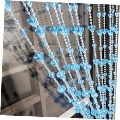 Beaded Curtain Doorways Acrylic Hanging Door Beads String Curtains Dark ...