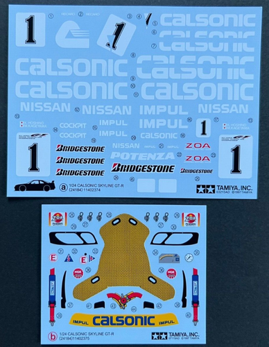 Tamiya's Decals for 1/24 CALSONIC SKYLINE GT-R R33.Item24184 from Japan ...