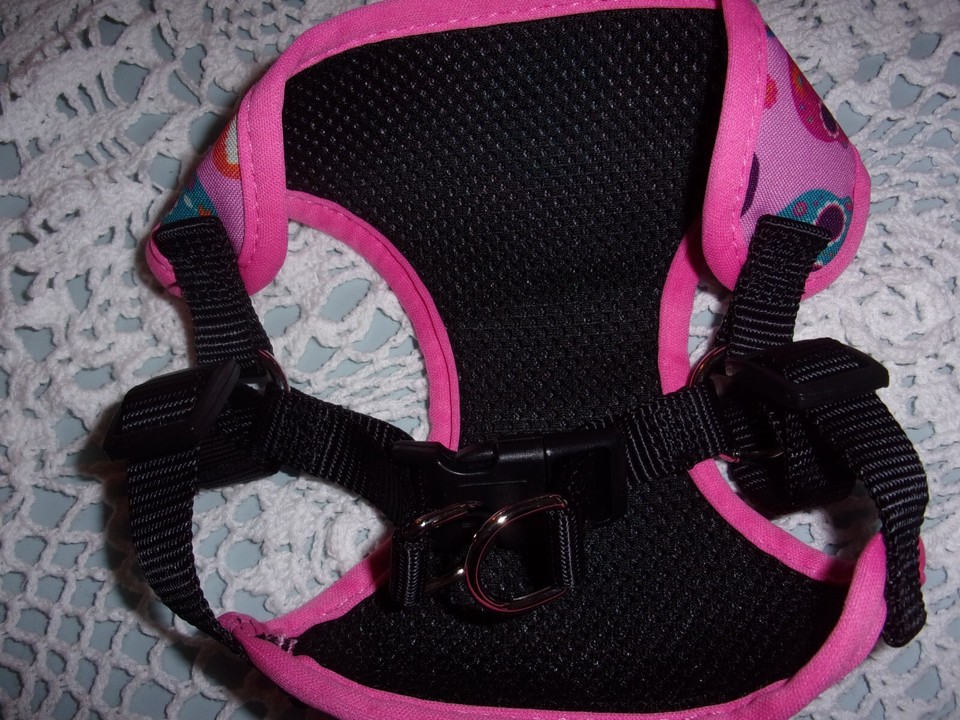 pink SUGAR SKULL Dog Chest Plate Harness S Small New CoCo Lane Couture ...
