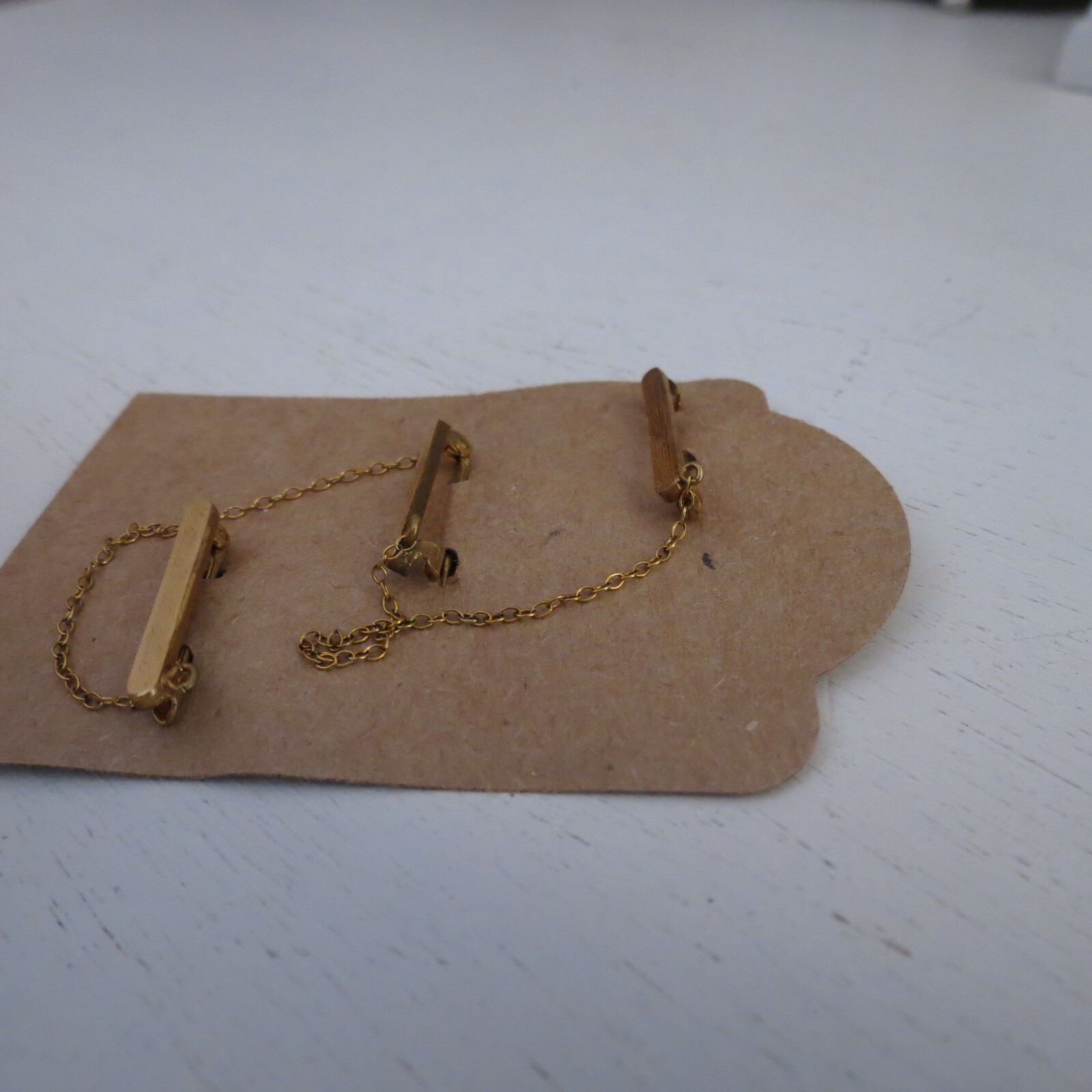 Vintage gilt metal bib & dummy pins style #2 | eBay