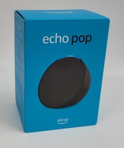Amazon Echo Pop Full Sound Compact Smart Speaker with Alexa - Charcoal ...
