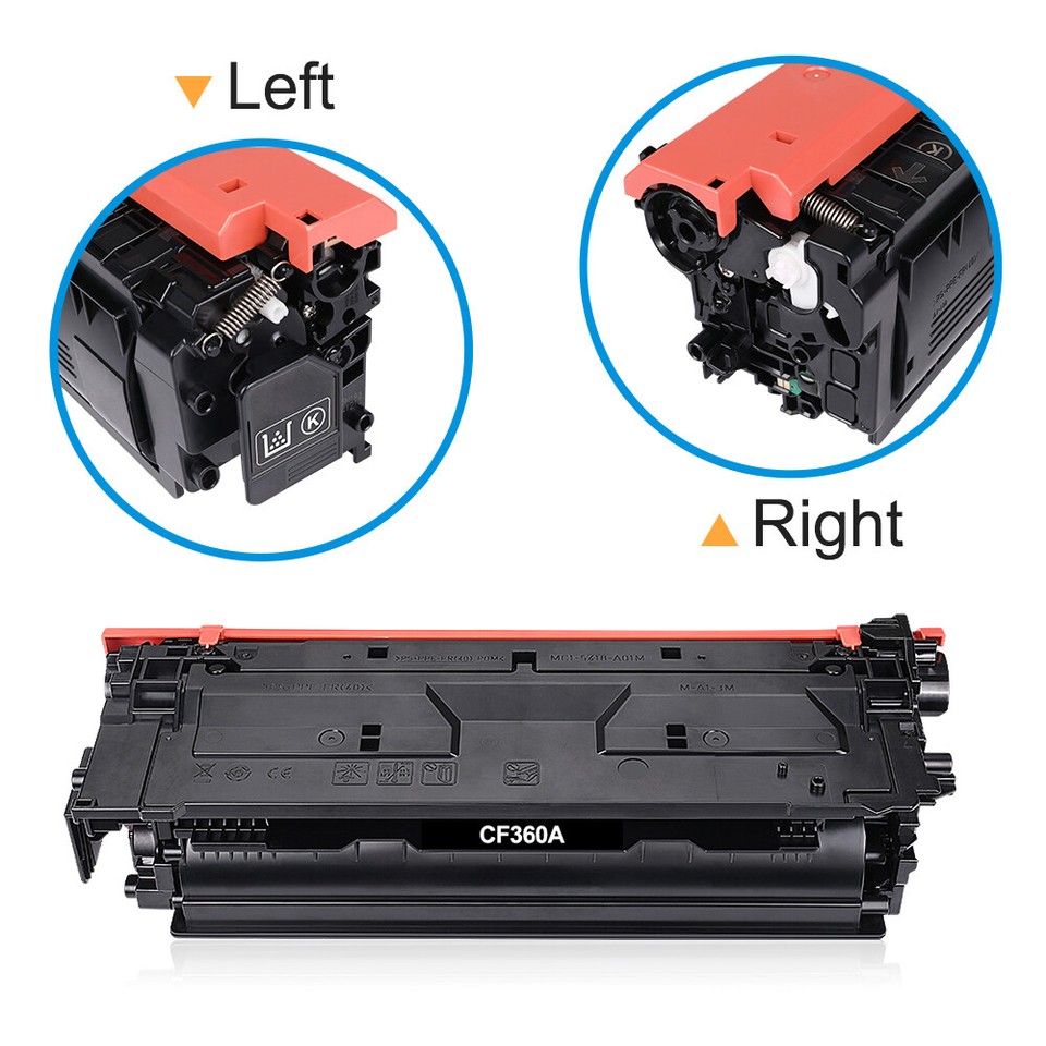 4P For HP LaserJet M552dn M553dn M553x MFP M577dn Color Toner CF360A ...