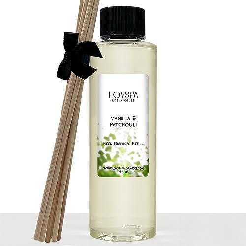 Vanilla & Patchouli Reed Diffuser Refill Oil with Reed Sticks -| an ...