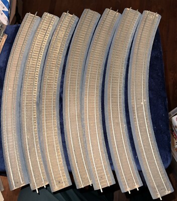 7 PIECES OF TRU-SCALE 22R HO NICKEL SILVER WOOD ROADBED TRACK Plus 4 ...