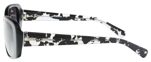 Coach Women's HC8168 Sunglasses Black/Black Crystal Mosaic/Light Grey ...