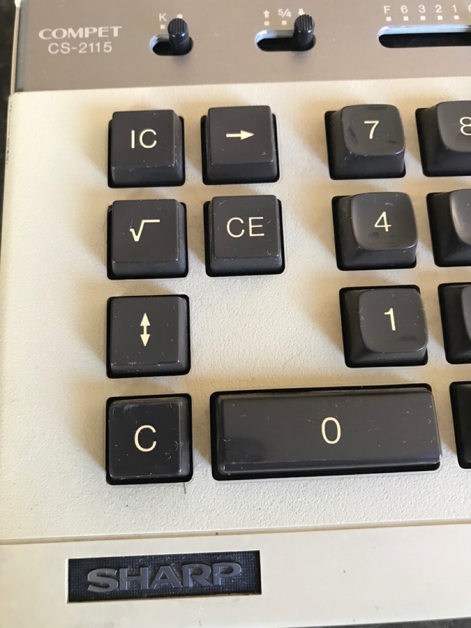 Vintage WORKING SHARP Compet CS-2115. 10 Digit Display Desktop ...