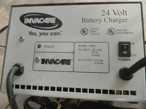 INVACARE Power Wheelchair 24 Volt 8 Automatic Battery Charger ~ 16830 ...