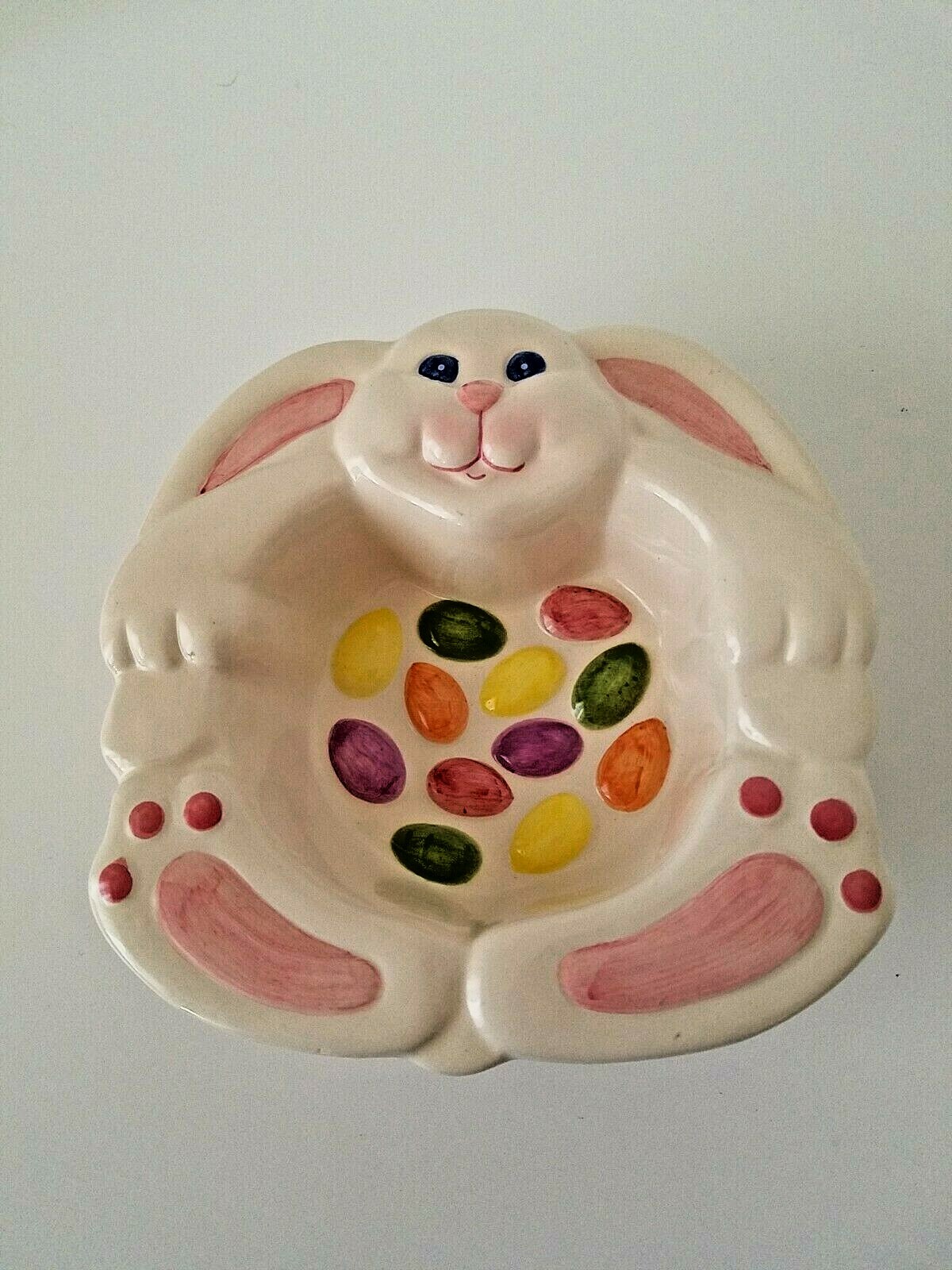 Easter Rabbit Candy Bowl Ceramic | eBay
