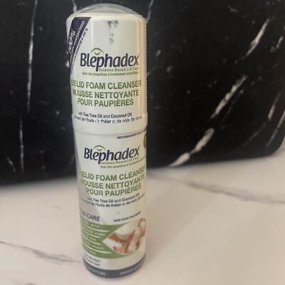 New! Blephadex Eyelid Foam Cleanser Dry Eye Relief Tea Tree Coconut Oil ...