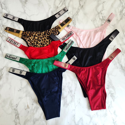 Victoria's Secret Very Sexy Shine Strap Rhinestone Bombshell Brazilian Panty | eBay