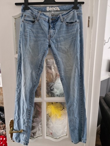 Ladies Blue Skinny Bench Jeans Size 30r | eBay UK