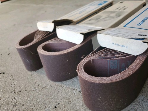 3 Boxes of 10 THREE-M-ITE RESIN BOND CLOTH BELTS 80X GRADE 3" × 24" | eBay