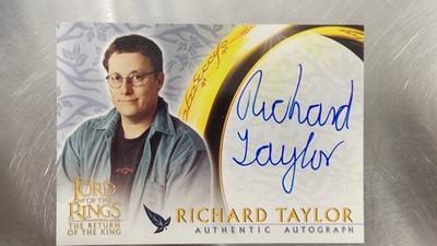 The Lord of the Rings Topps 2003 Richard Taylor Signed Card | eBay