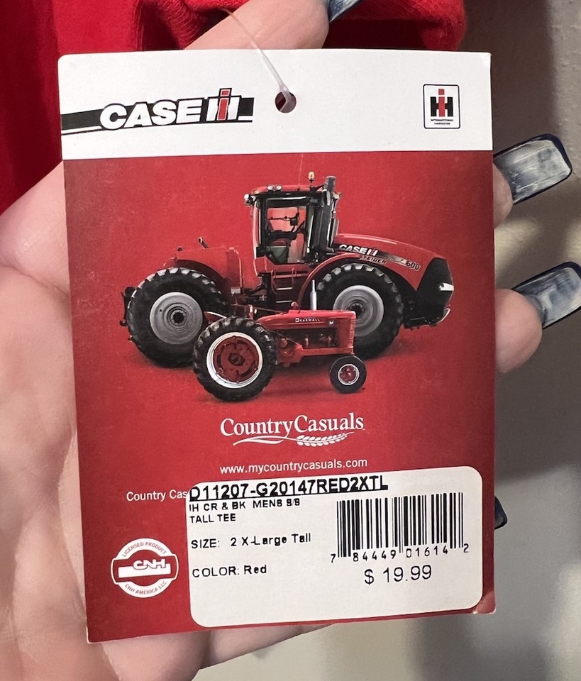 Case IH Red Men’s Shirt LOT of 2 - 1 New/1 Used Size 2XL Tall | eBay