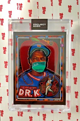 DWIGHT GOODEN MASK SP TOPPS PROJECT 2020 #137 BY EFDOT (PR) PRINT RUN ...