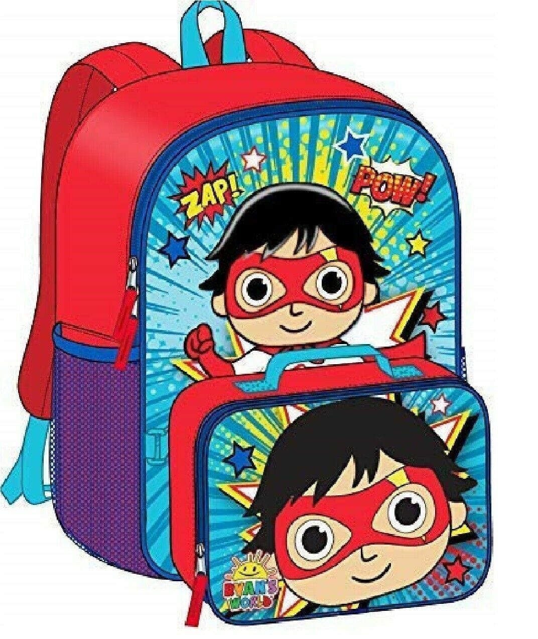 Ryan’s World Transformers Toy Story Spiderman Kids Backpack Lunch Box ...