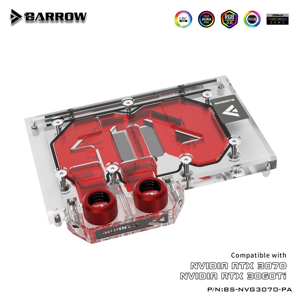Barrow GPU Water Block for NVIDIA Founder Edition RTX3070 3060t i/ BS ...