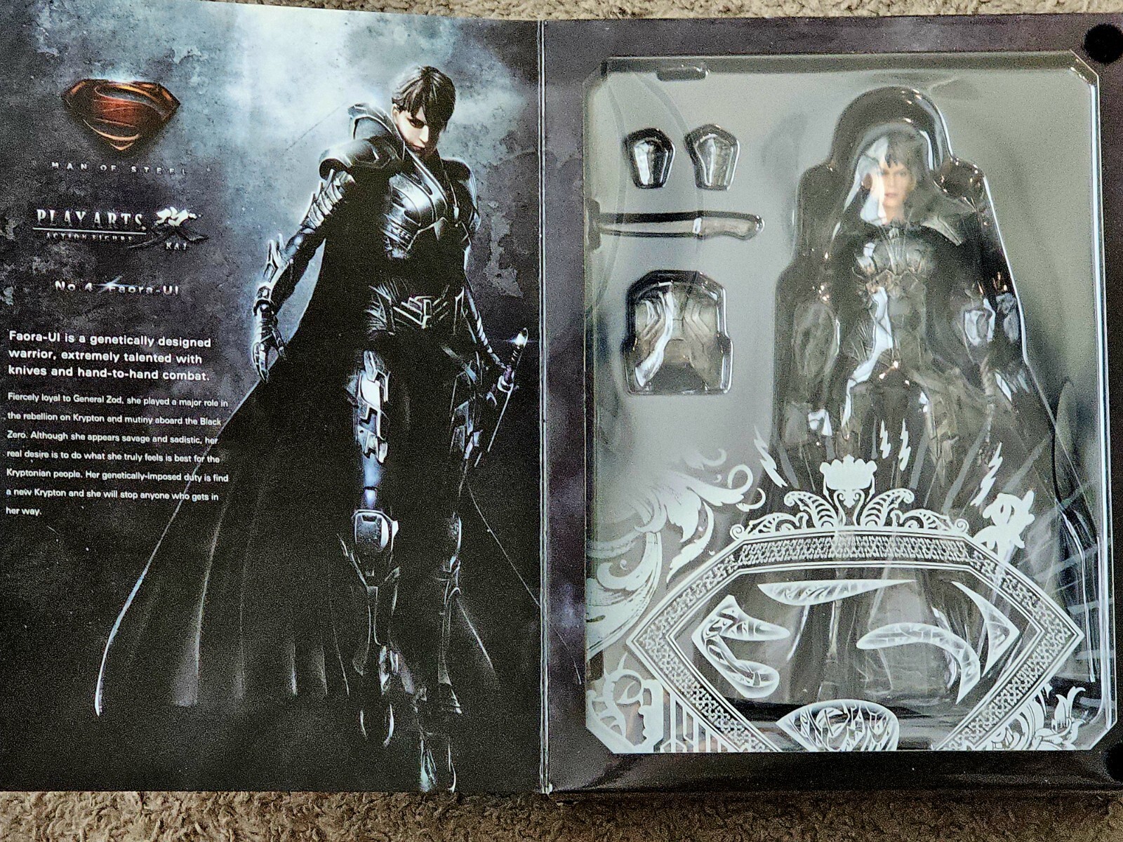 Square Enix Play Arts Kai Faora-ul Man of Steel Action Figure 2day ...