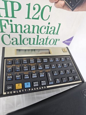 HP 12C Financial Calculator New in box with manuals Mint 886111555413| eBay