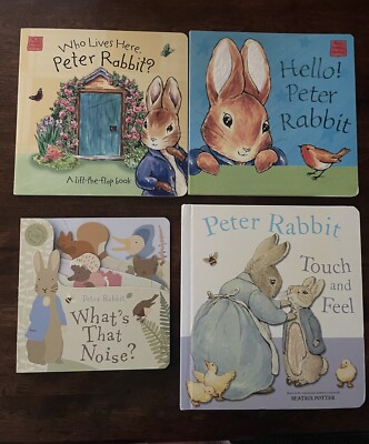 Peter Rabbit Board Book Lot Of 4 Based On Original Author Beatrix ...