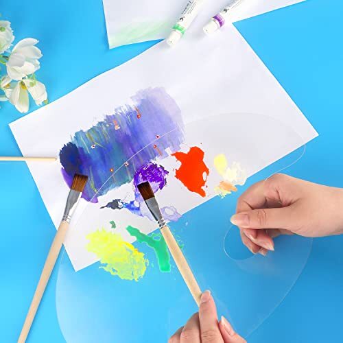 Acrylic Paint Palette Paint Pallet Clear Paint Tray Palette,Easy Clean ...