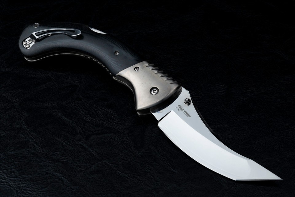 Cold Steel Custom Series Black Sable San Mai w/ Ti Bolsters BK Micarta ...